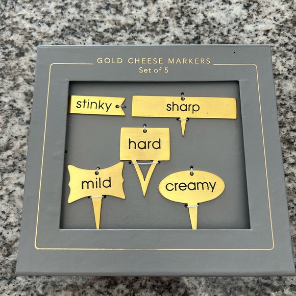 Kitchen | Luxe Cheese Markers Set Of 5 | Poshmark